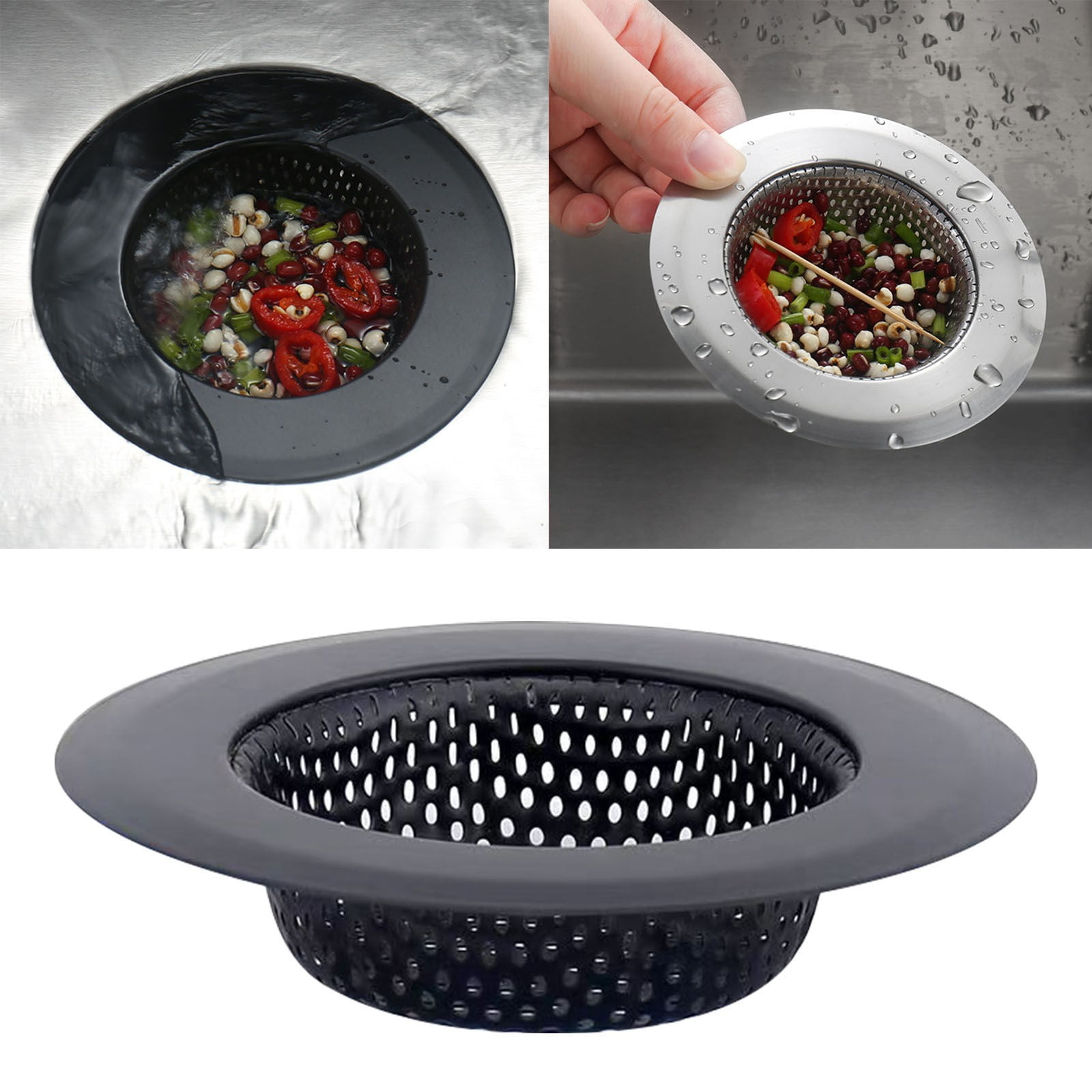 2Pcs Kitchen Stainless Steel Portable Filter - Kitchen Stainless ...