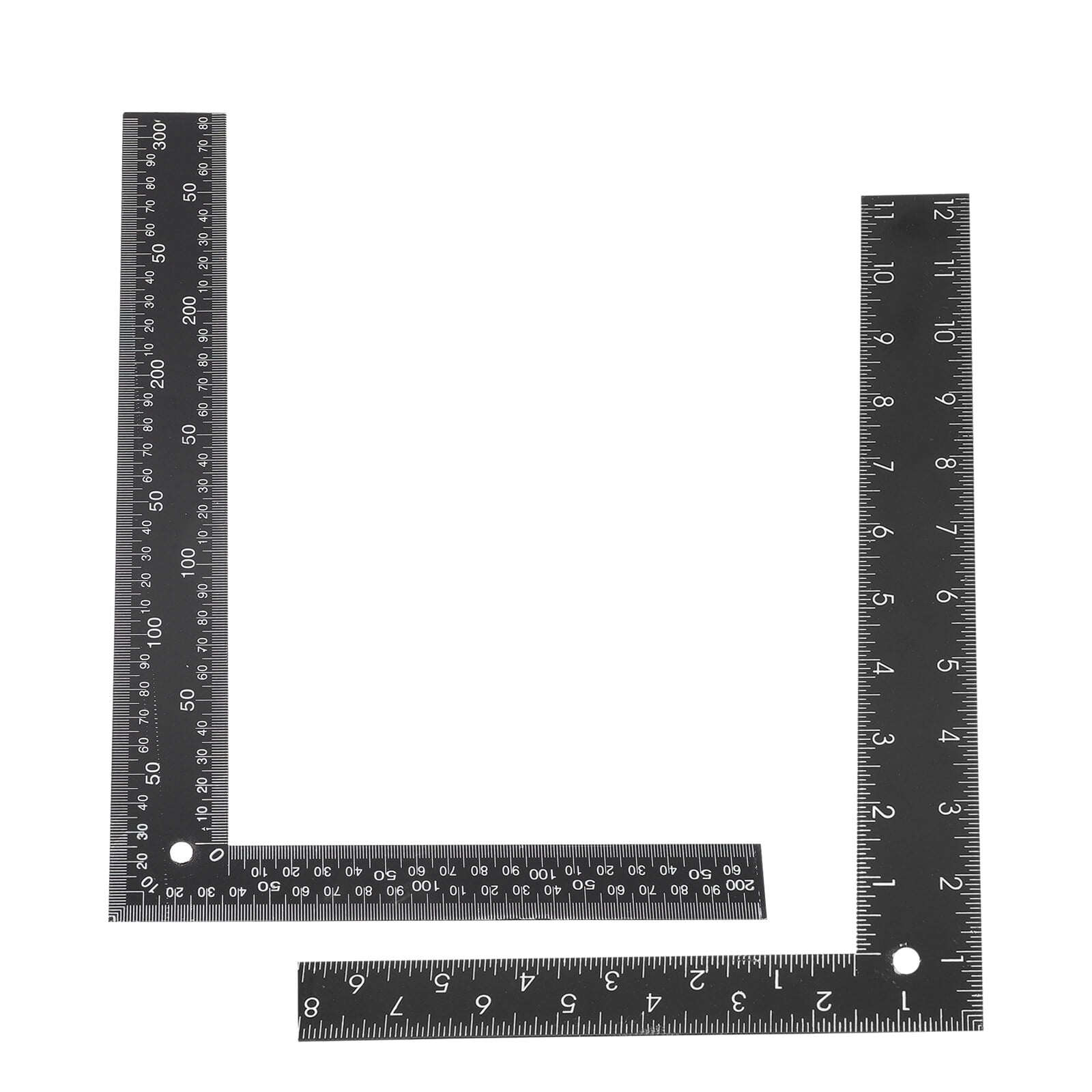 2Pcs L-square 90° Angle Ruler Metal Painting Ruler Metal Measuring ...