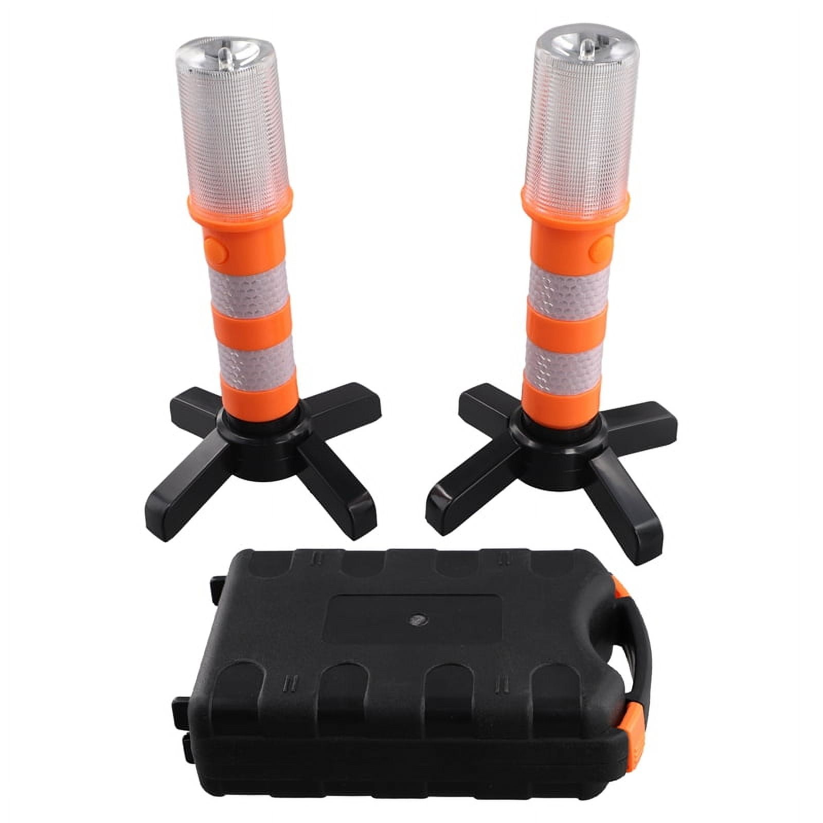 2Pcs LED Emergency Road Flash Flare Roadside Beacon Safety Strobe ...