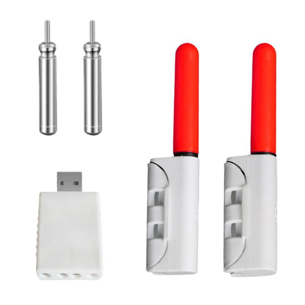2Pcs LED Fishing Rod Tip Lights, Night Fishing Bite Alarm Glow Sticks ...
