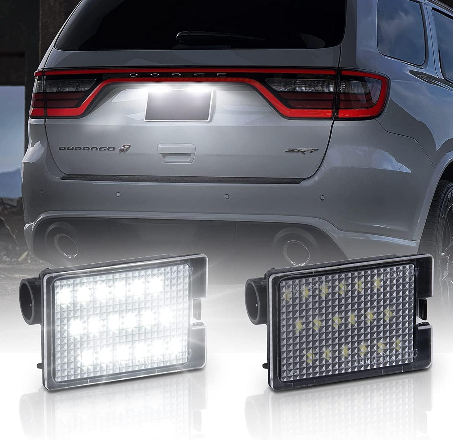 2Pcs LED License Plate Light Lamp Rear Tag Light Assembly For 2014-2022 ...