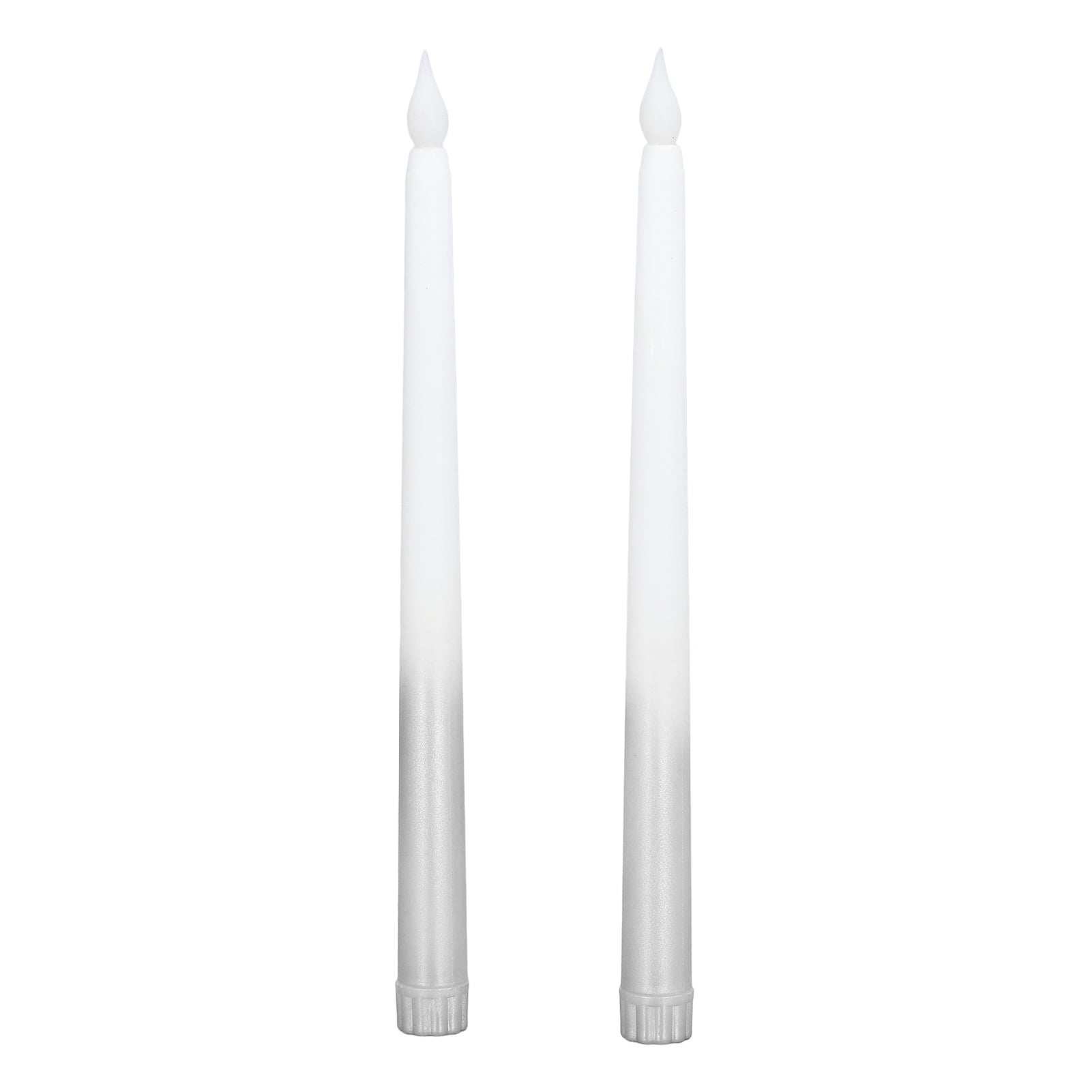 2Pcs LED Taper Candles Battery Powered Electric Flickering Flameless ...