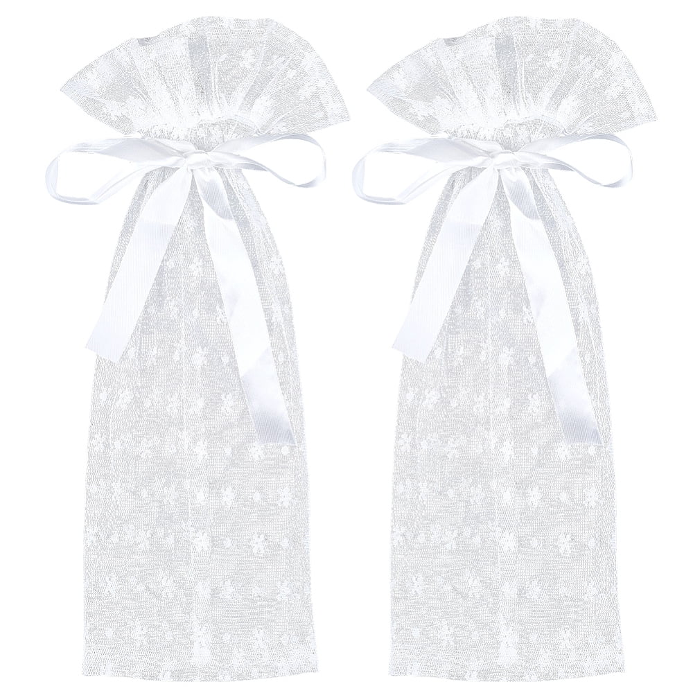 2Pcs Lace Arm Sleeves White Long Floral Lace Cover Up Gloves Fingerless ...