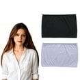 2Pcs Lady Seamless Bandeau Tube top Strapless Bra Camisole Bra Insert ...