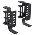 2Pcs Laptop Side Mount, Black Side Storage Stand with Hooks Vertical ...