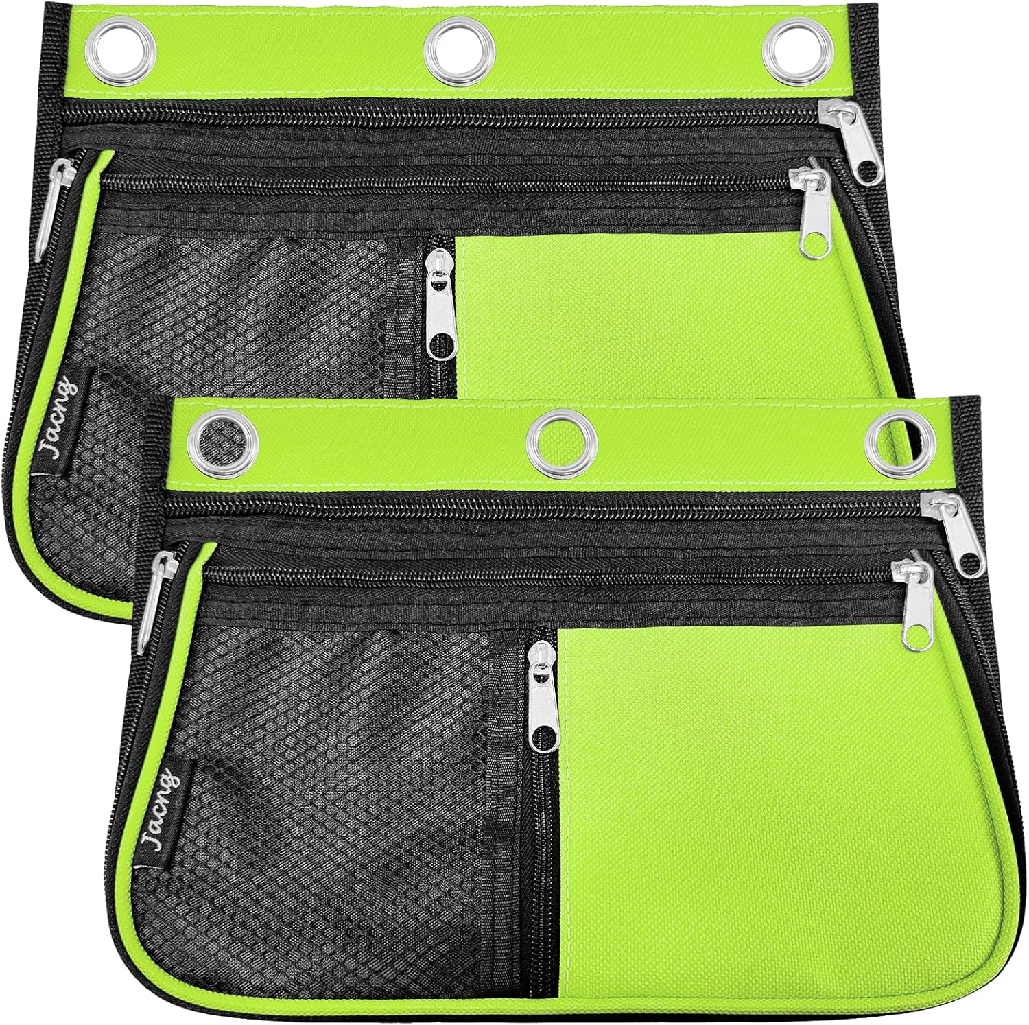 2Pcs Large Capacity Binder Pouch for 3 Ring Binder, Expandable Binder ...
