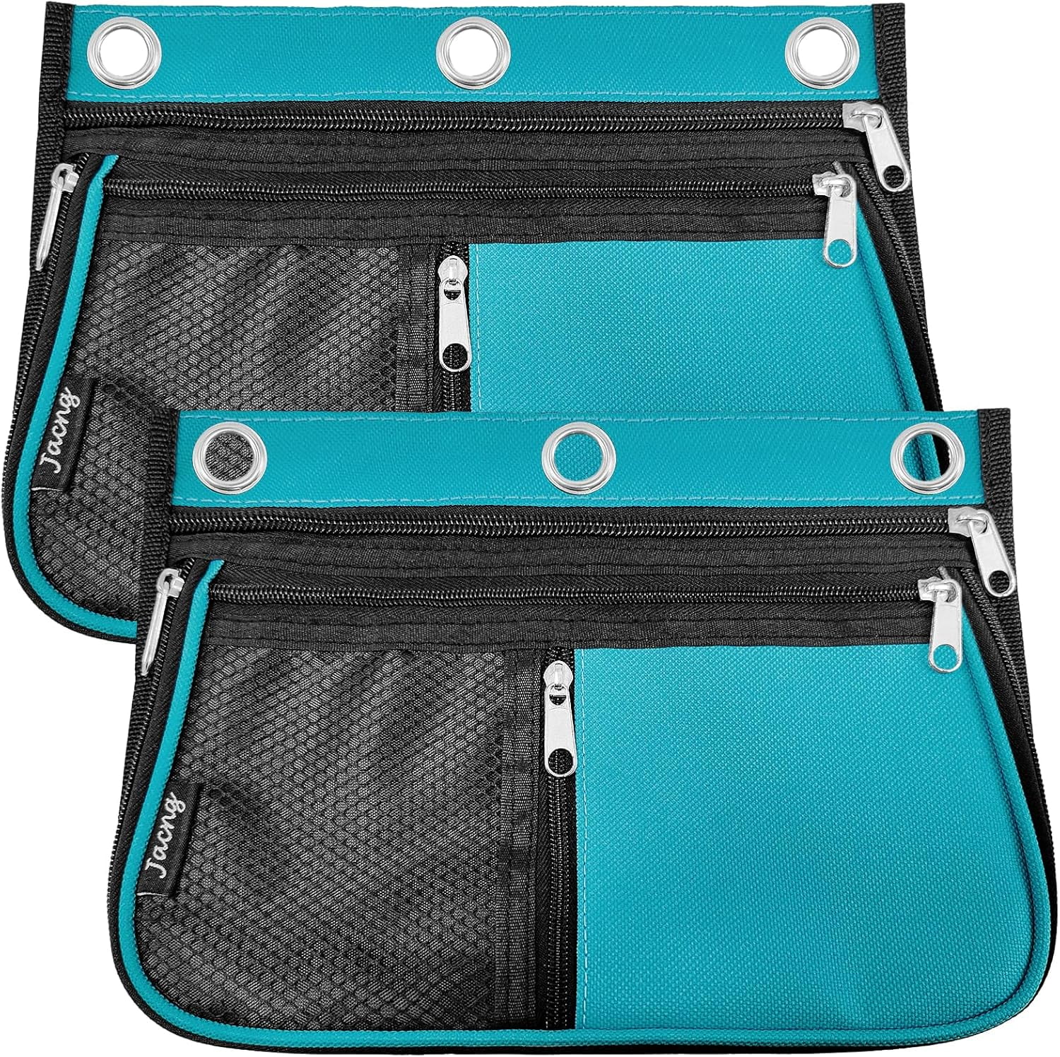 2Pcs Large Capacity Binder Pouch for 3 Ring Binder, Expandable Binder ...