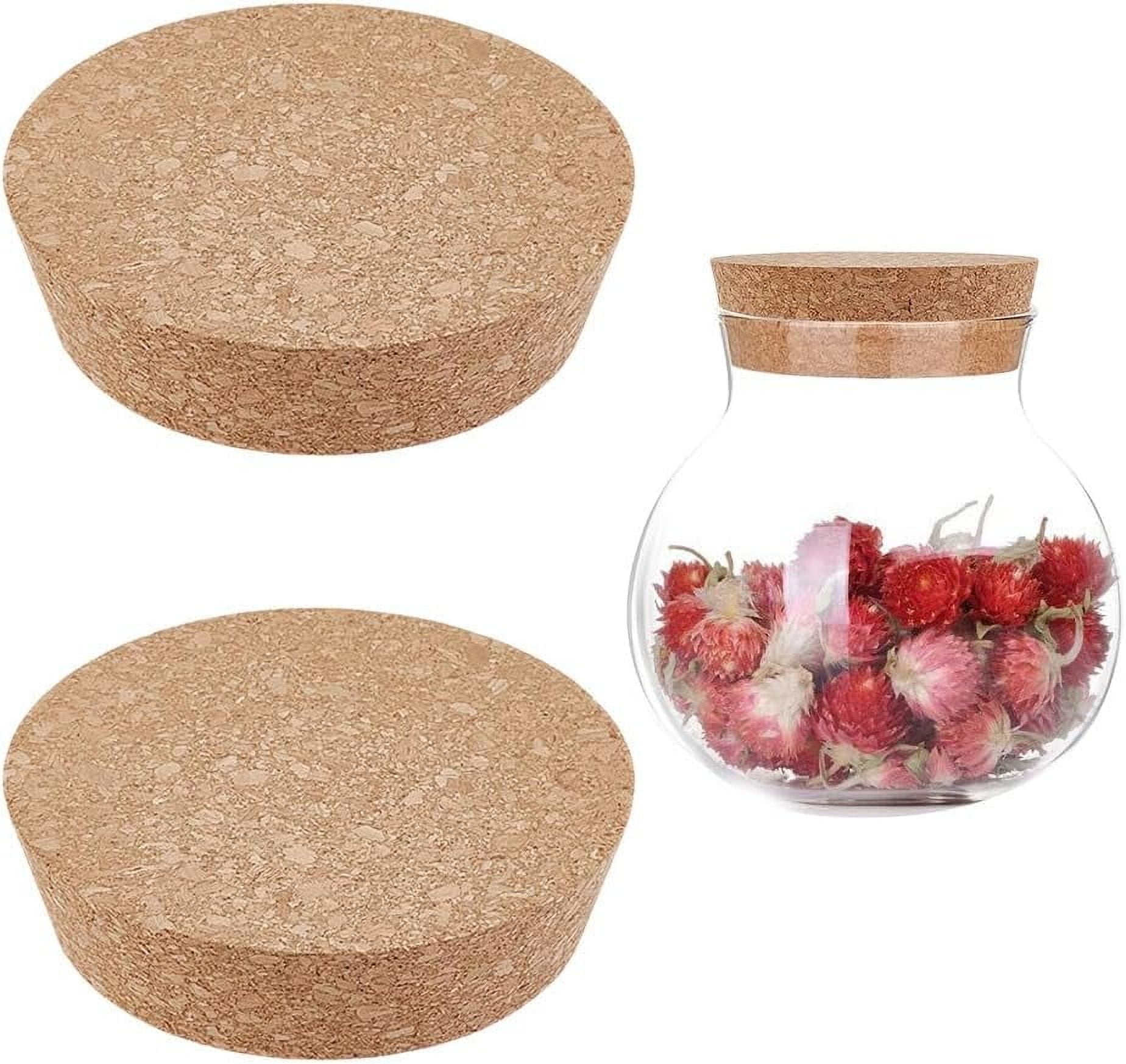 2Pcs Large Cork Lids for Jars 4.1-4.76 Inch Tapered Cork Plugs Cork ...