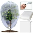 2Pcs Large Fruit Tree Netting Bags with Zipper Drawstring Design Fruit ...
