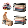 2Pcs Large Heavy-duty Thick Plastic Clear Storage Bag for Clothes ...