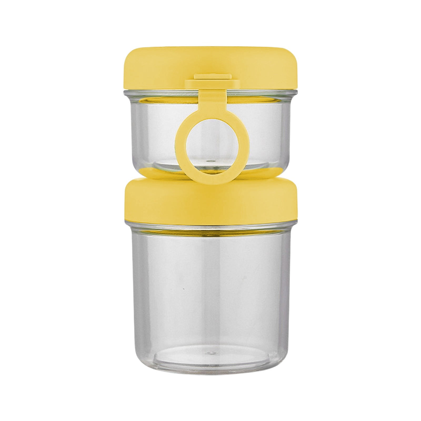 2Pcs Leakproof Breakfast Cups - Portable Oats Containers with Lids ...