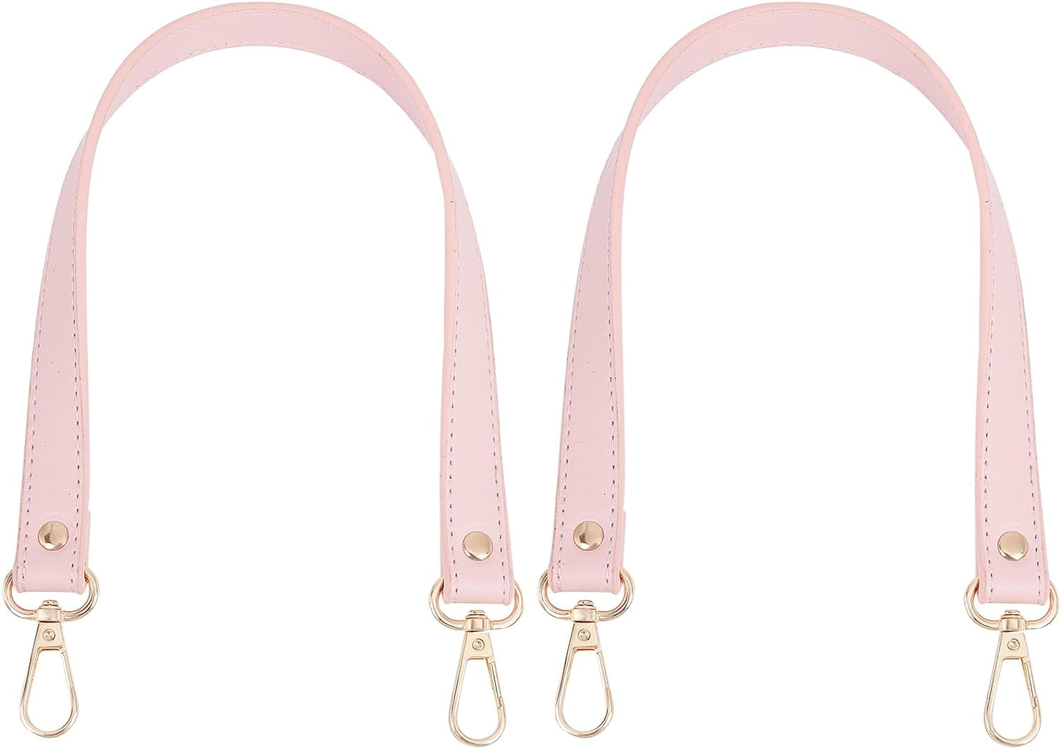 2Pcs Leather Purse Handle 47cm Long Leather Bag Strap Replacement 18 ...