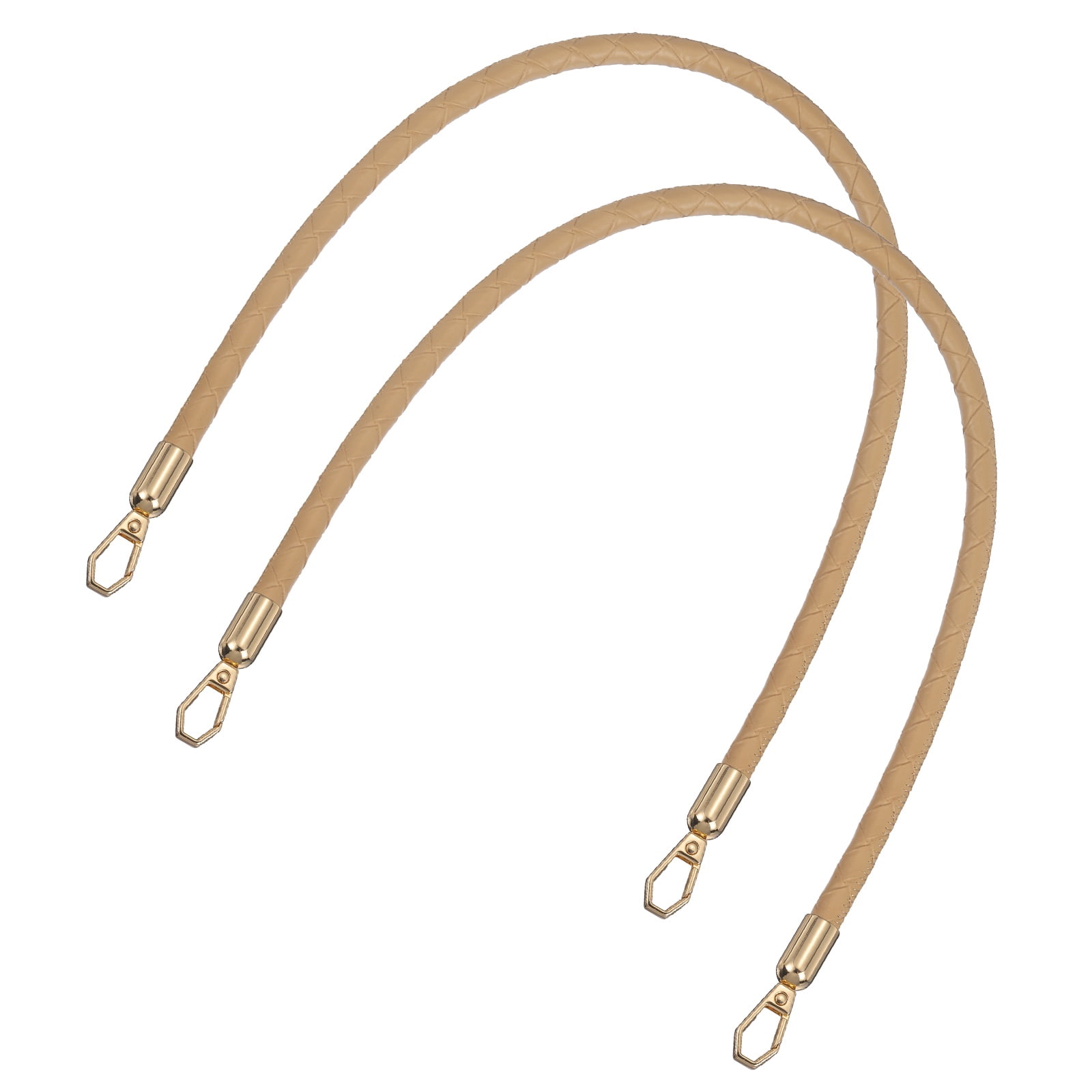 2Pcs Leather Purse Strap, 55cm 21.7" Braided Bag Straps Handbag Handles ...