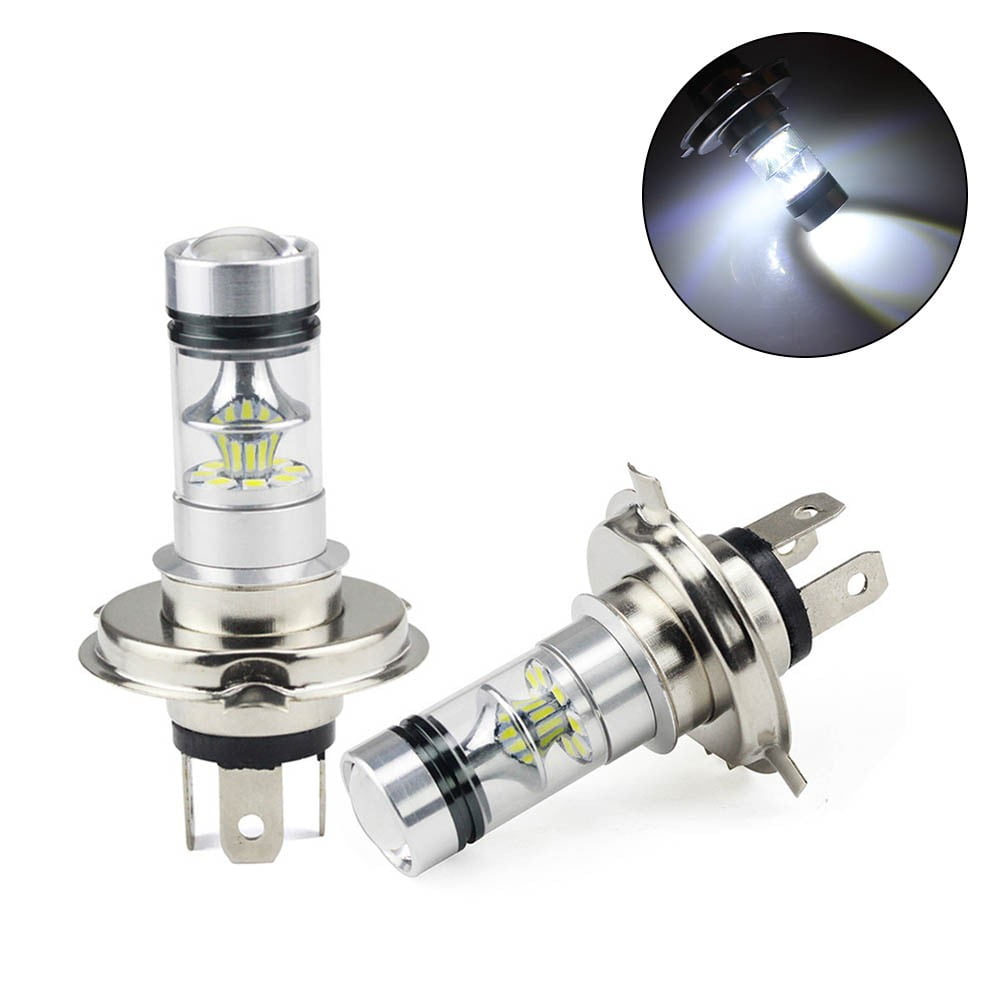 2pcs LED Headlight Bulb H4 LED Car Super Bright Fog Lamp Bulb 100W ...