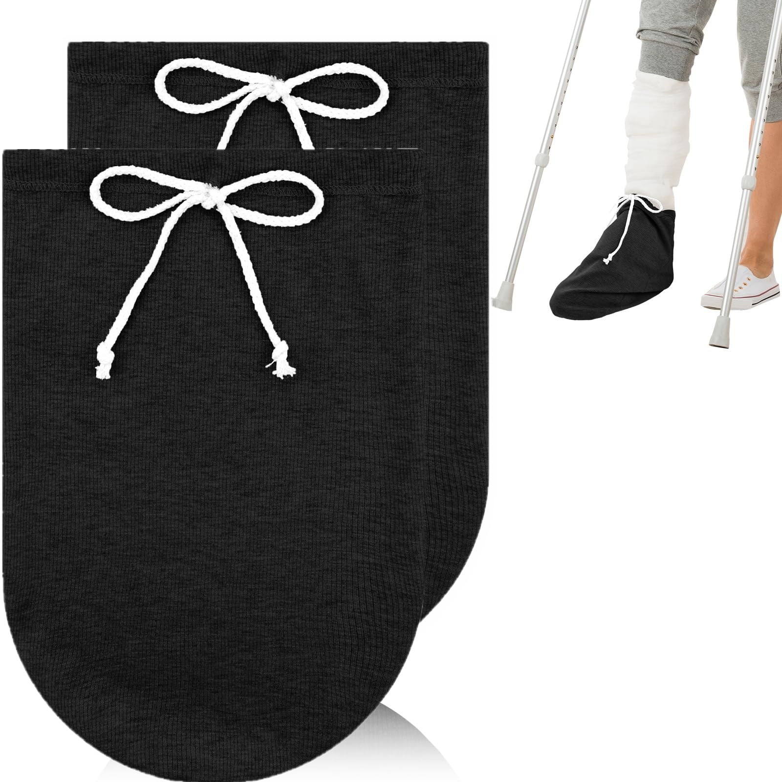 2Pcs Leg Cast Cover Below the Knee Leg Cast 10x14inch Washable Sock ...