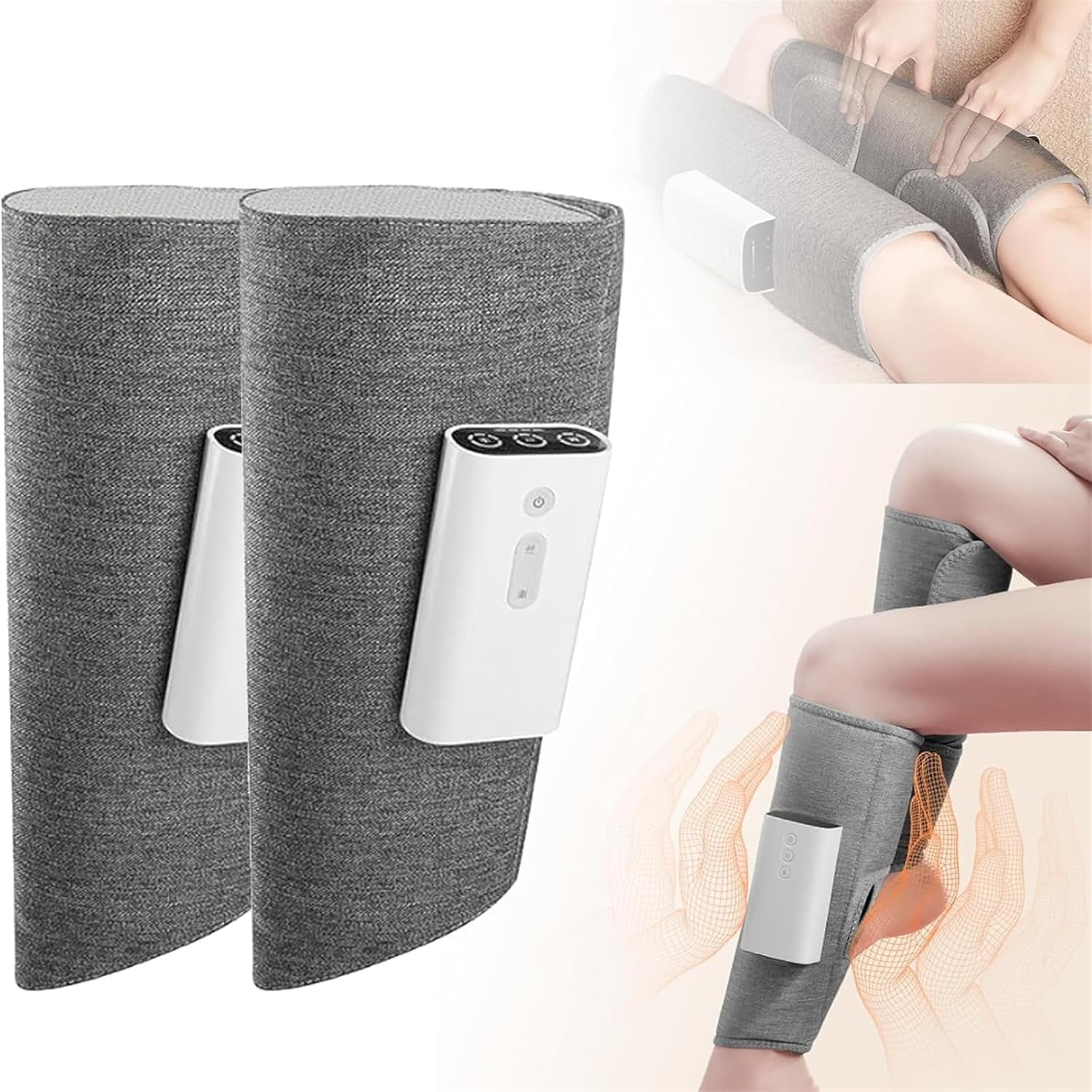2Pcs Leg Compression Massager for Circulation and Pain Relief ,Leg Air ...