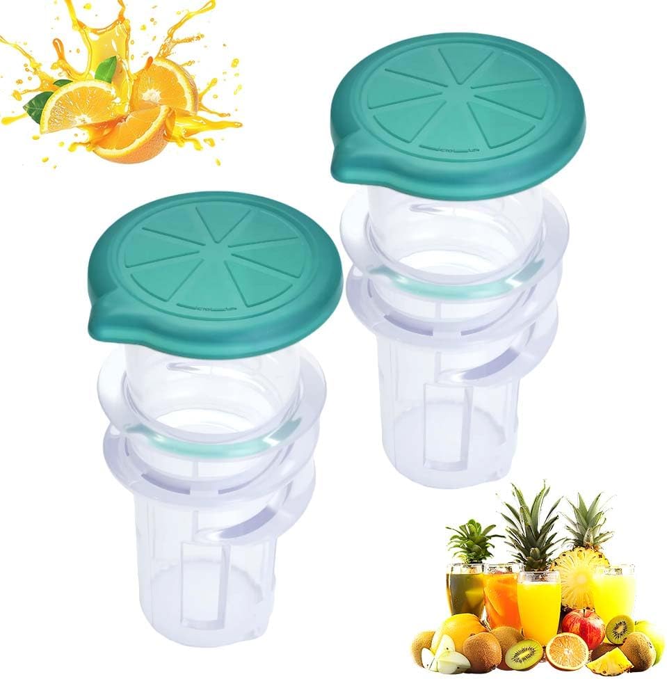 2Pcs Lemon Squeezer, 2025 New Screw Top Lemon Juicer Mini Manual Lemon ...