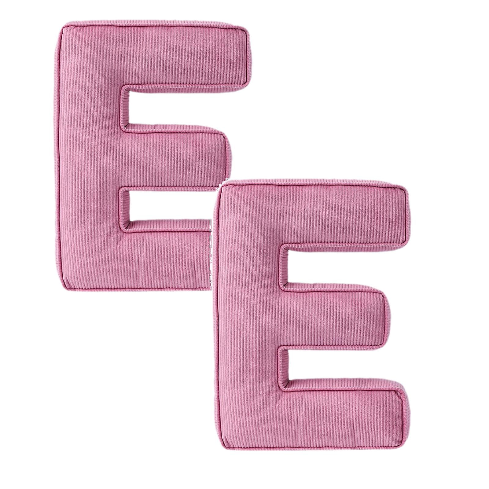 2Pcs Letter Pillow Letter Hugging Throw Pillows Decorative Corduroy ...