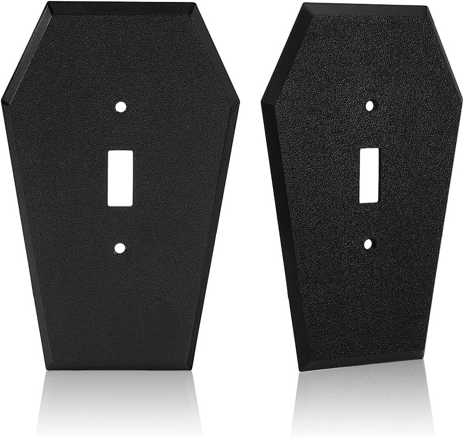 2Pcs Light Switch Cover Decorative Outlet Covers Coffin Shape Wall ...