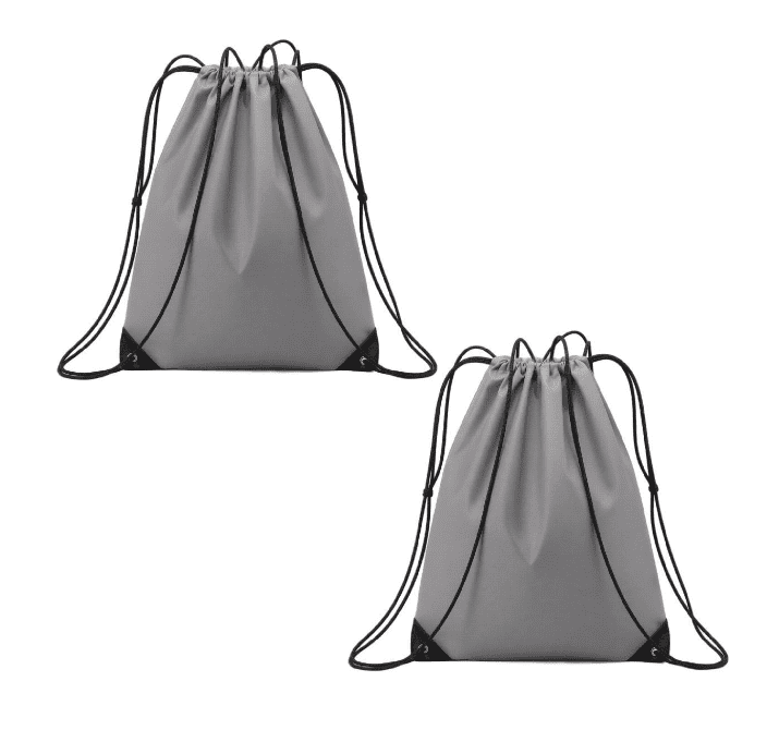2Pcs Lightweight Drawstring Gym Bag, Waterproof Sports Sackpack, String ...