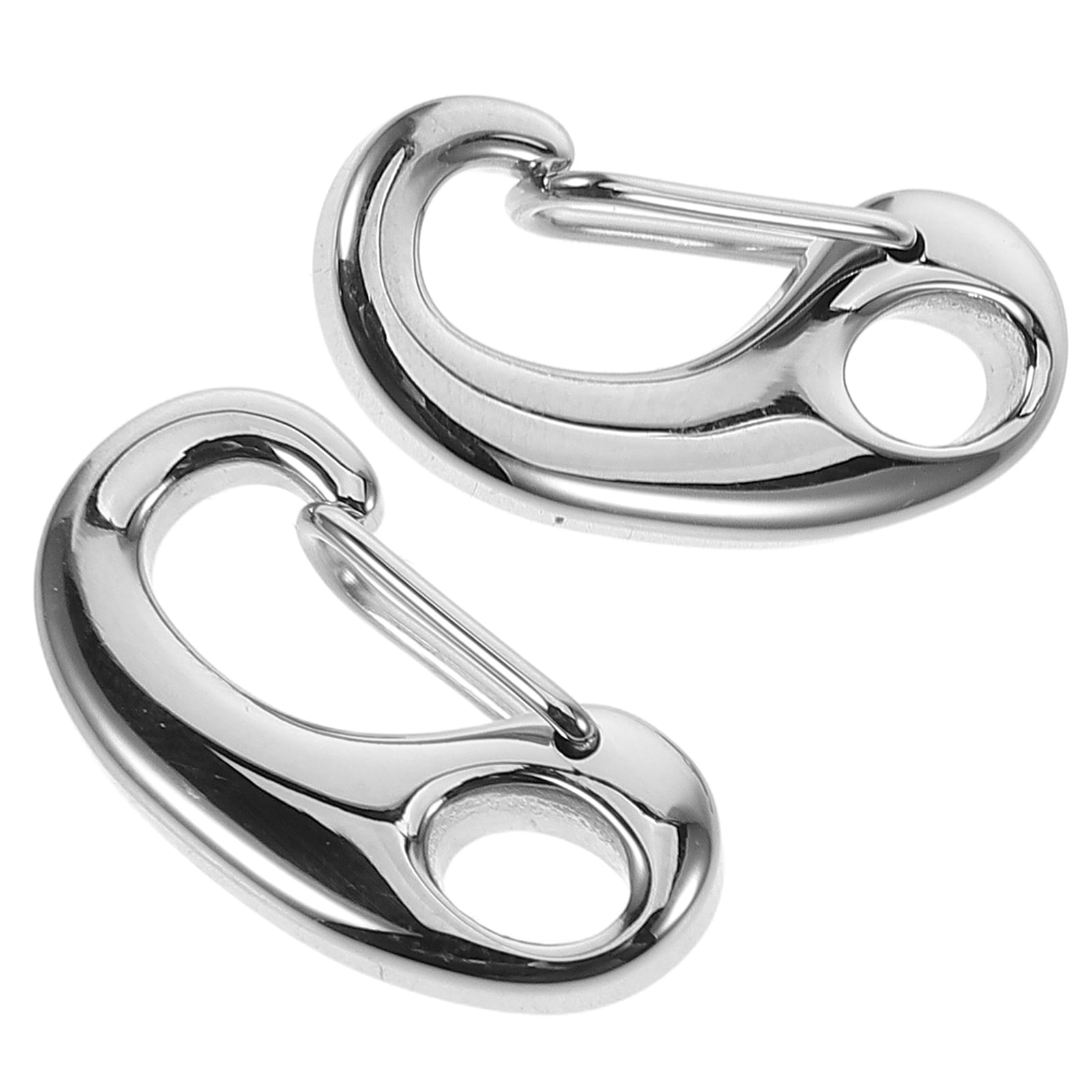 2Pcs Lobster Claw Clasp Small Carabiner Clips Metal Spring Clip for ...