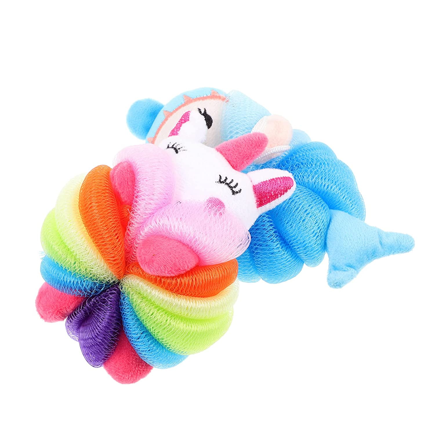2Pcs Loofah Bath Sponge Body Scrubber Exfoliator Cartoon Kids Loofahs ...