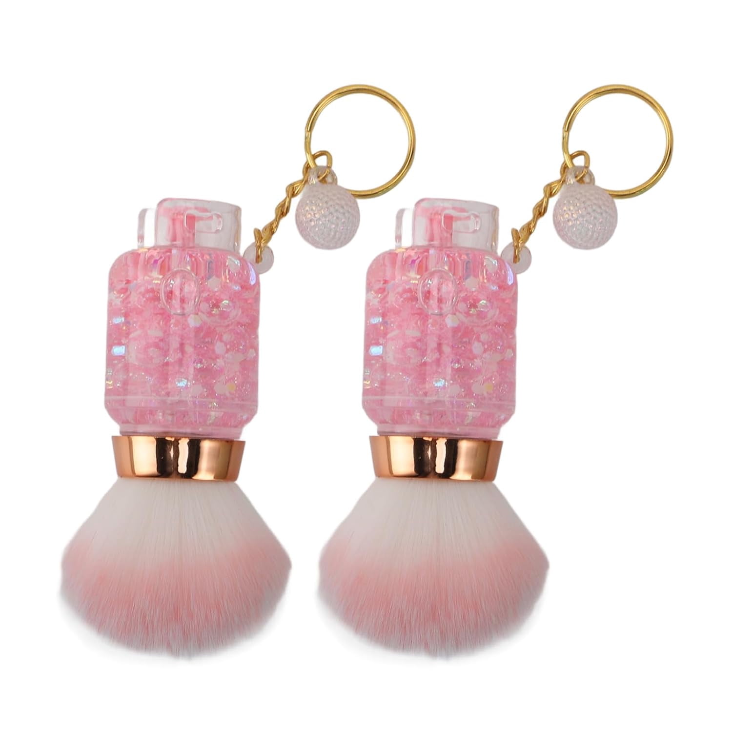 2Pcs Loose Powder Brush Set, Versatile Multifunctional Blending ...