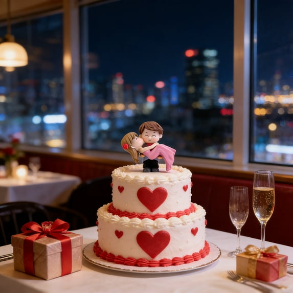 2Pcs Lovely Lovers Bride Groom Statue for Fairy Garden, Wedding Cake ...