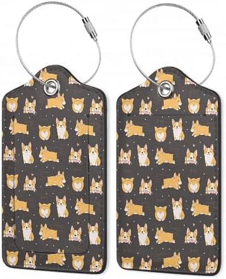 2Pcs Luggage Tag for Suitcase Cartoon Cute Sloth Suitcase Tag with ...