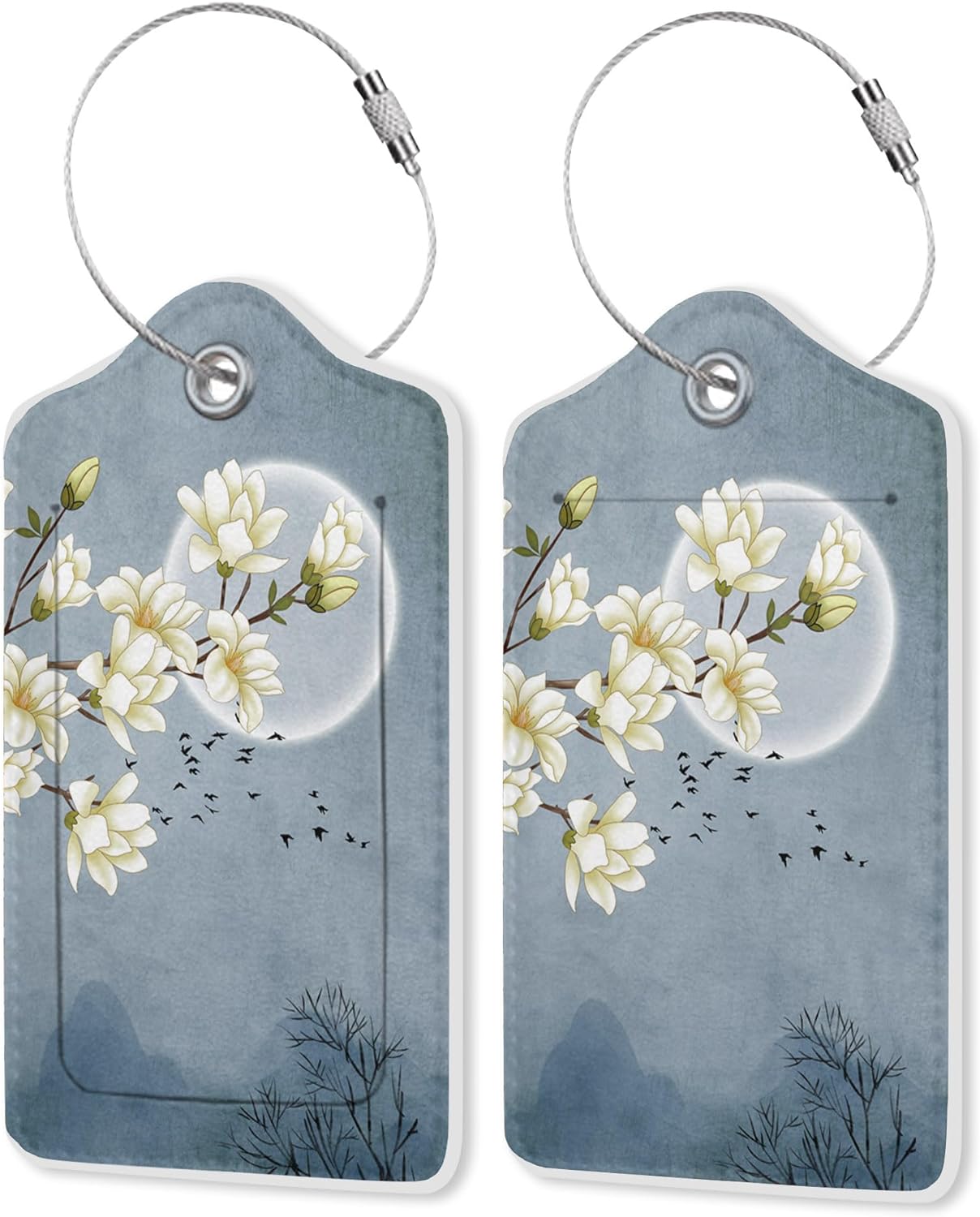 Letter C Initial Baby Boy Block Font Blue Shower Round Luggage ID Tag ...