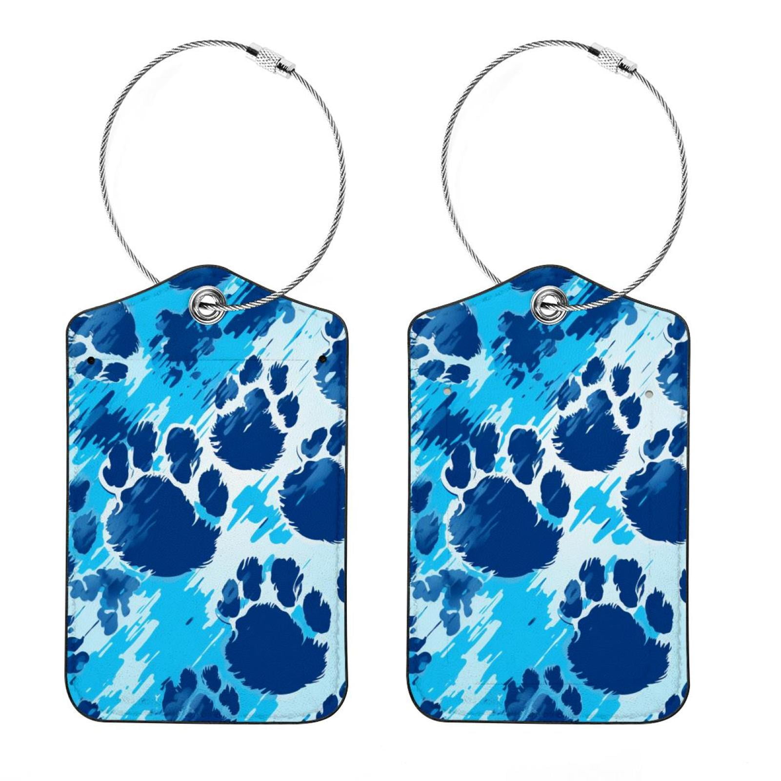 2Pcs Luggage Tags, Personalized Baggage Tags with Privacy Flap Cover ...