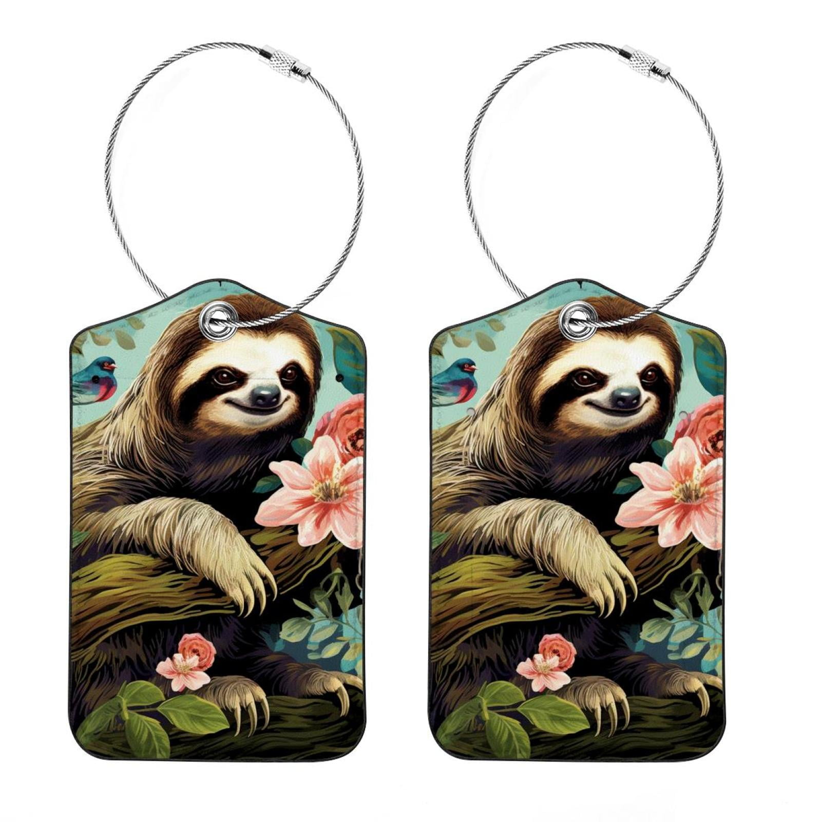 2Pcs Luggage Tags for Suitcase, Easy to Recognize Metal Loop Lock ...