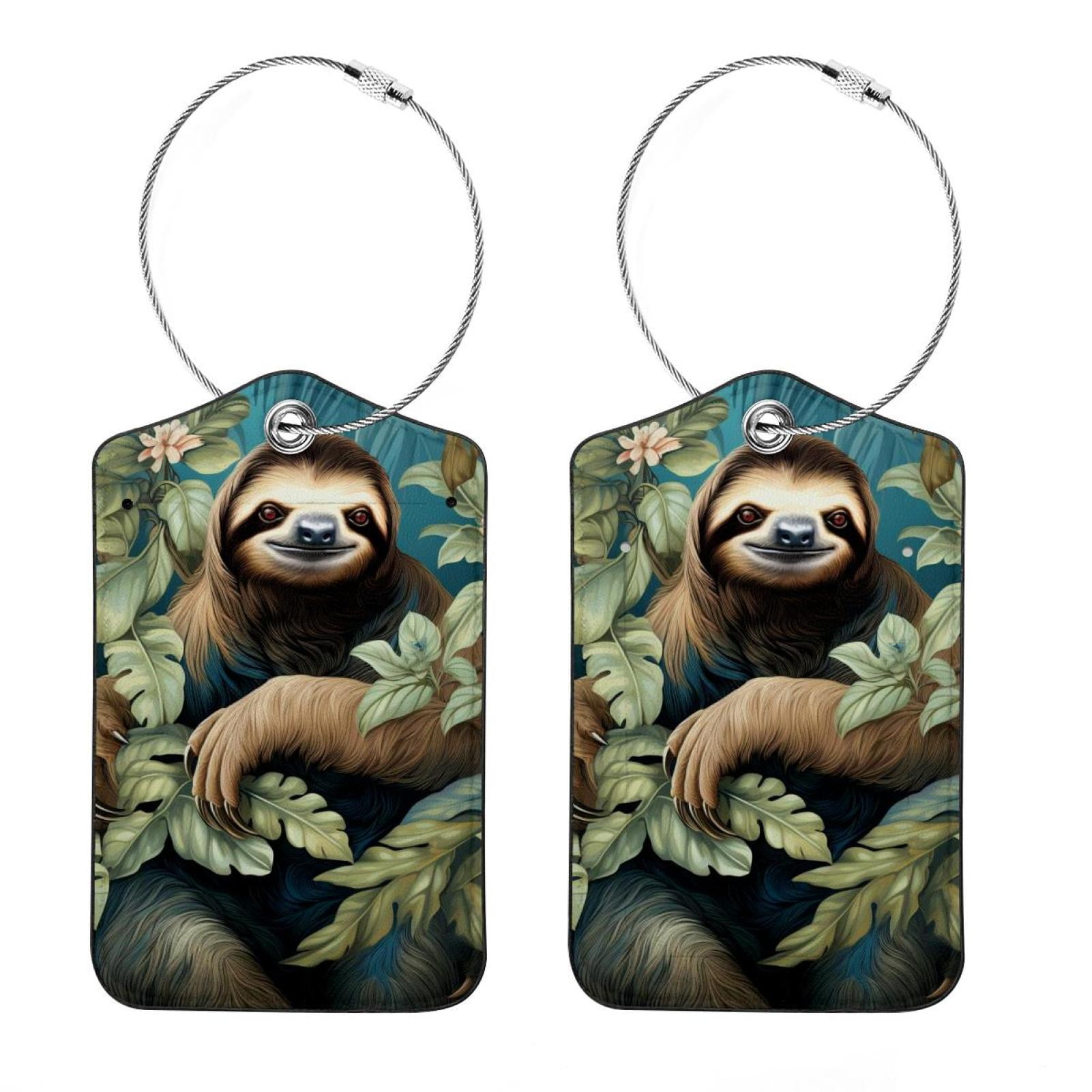 2Pcs Luggage Tags for Suitcase, Easy-to-Identify Metal Loop Lock ...