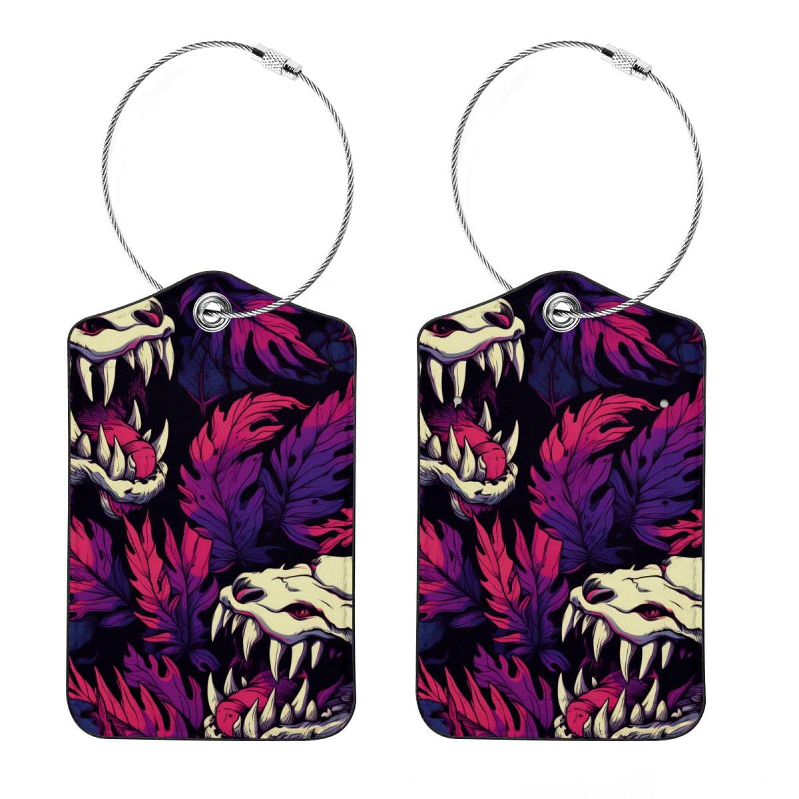 2Pcs Luggage Tags for Suitcase, Easy-to-Recognize Baggage Tags with ...