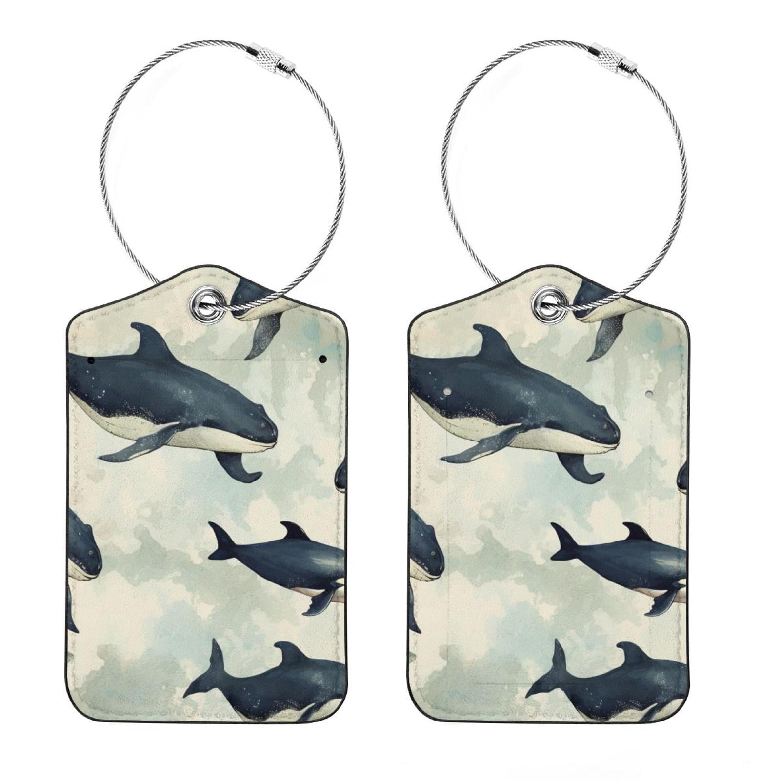 2Pcs Luggage Tags for Suitcase, Easy-to-Recognize Metal Loop Lock ...