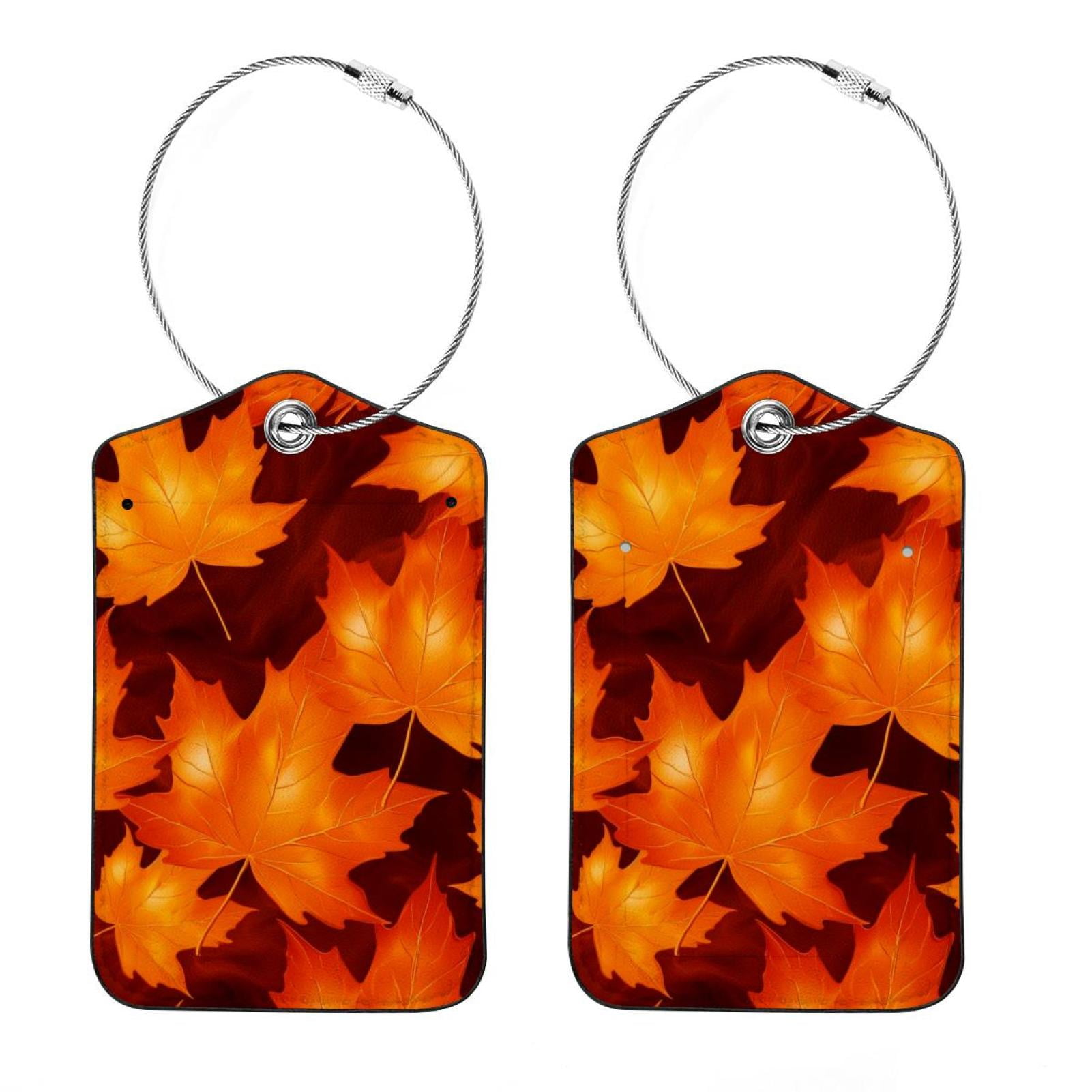 2Pcs Luggage Tags for Suitcase, Personalized Metal Loop Lock Baggage ...