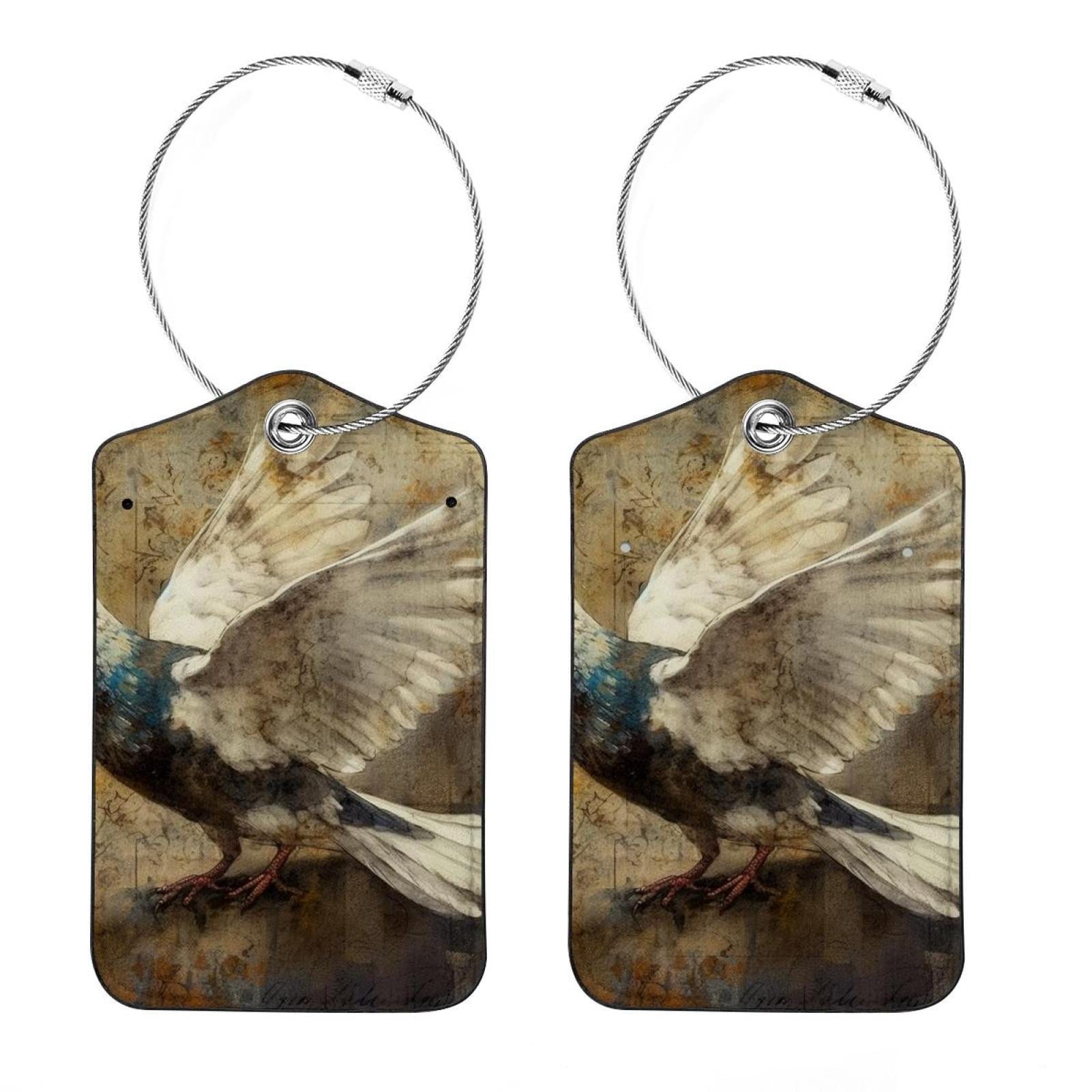 2Pcs Luggage Tags for Suitcase, Unique Pattern Design, Privacy Flap ...