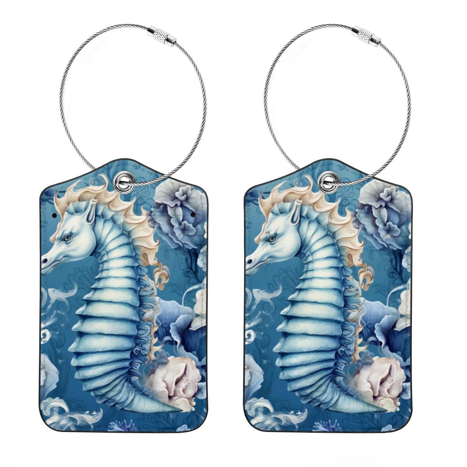 2Pcs Luggage Tags for Suitcase, Unique Pattern Design, Privacy Flap ...