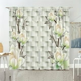 2Pcs Luxury Pink Floral Flower Rose Butterfly Girl Window Treatment ...