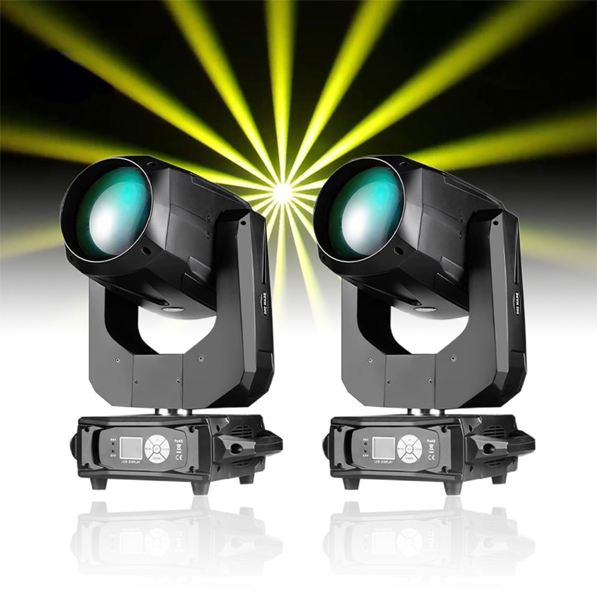 2Pcs Lyre Beam 10R 260W Moving Head Light 260W Gobo Stage Wash Beam ...