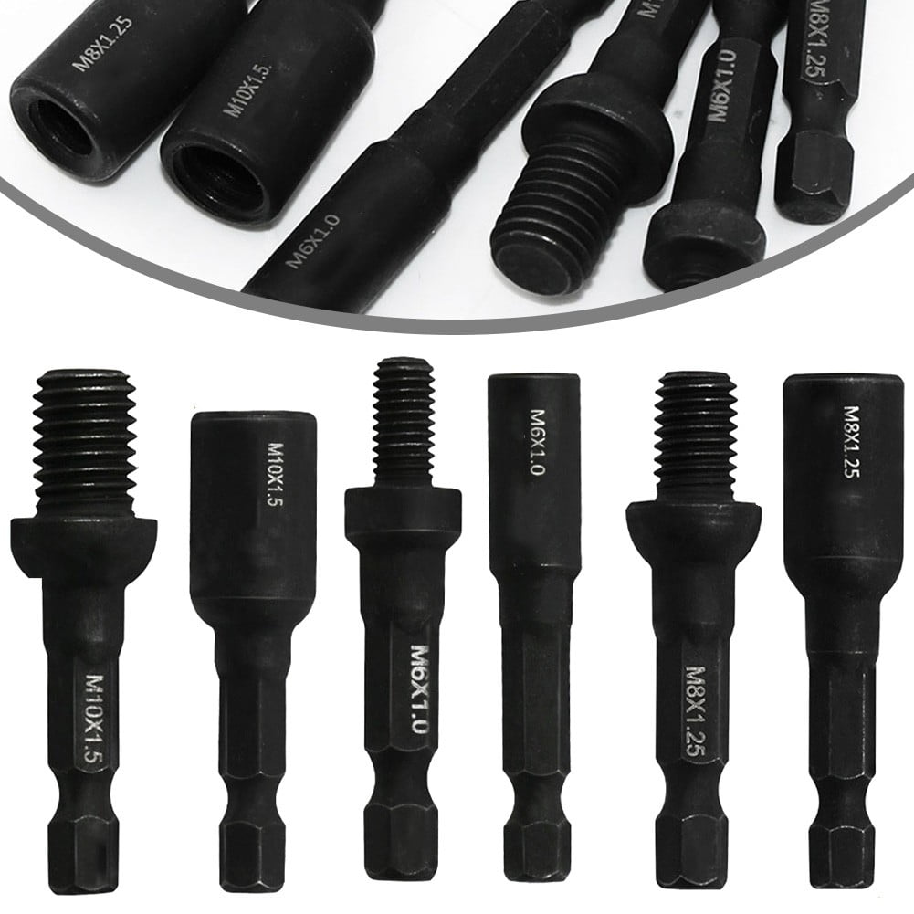 2Pcs M6-M10 Self-Tapping Socket Adapter Hanger Bolt Threaded Insert ...