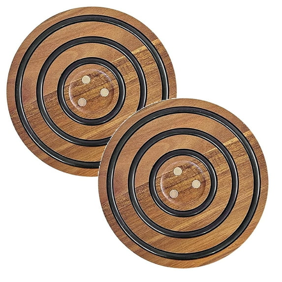 2Pcs Mag Netic Pot Trivet Pot Coa Ster Pot Holders Mag Netic Wood ...