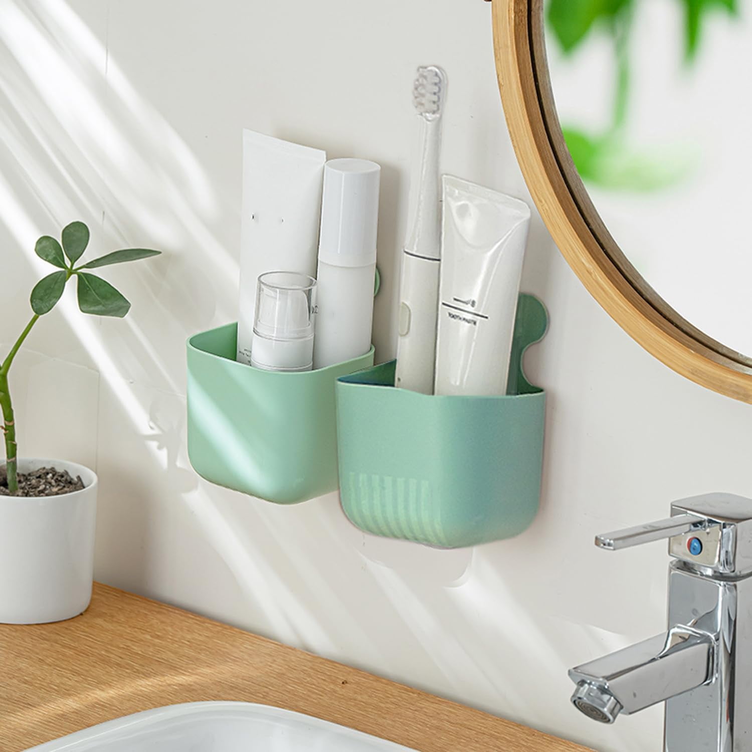 2Pcs Magnetic Cup Pen Holder Storage Rack, Magnetic Basket Locker ...