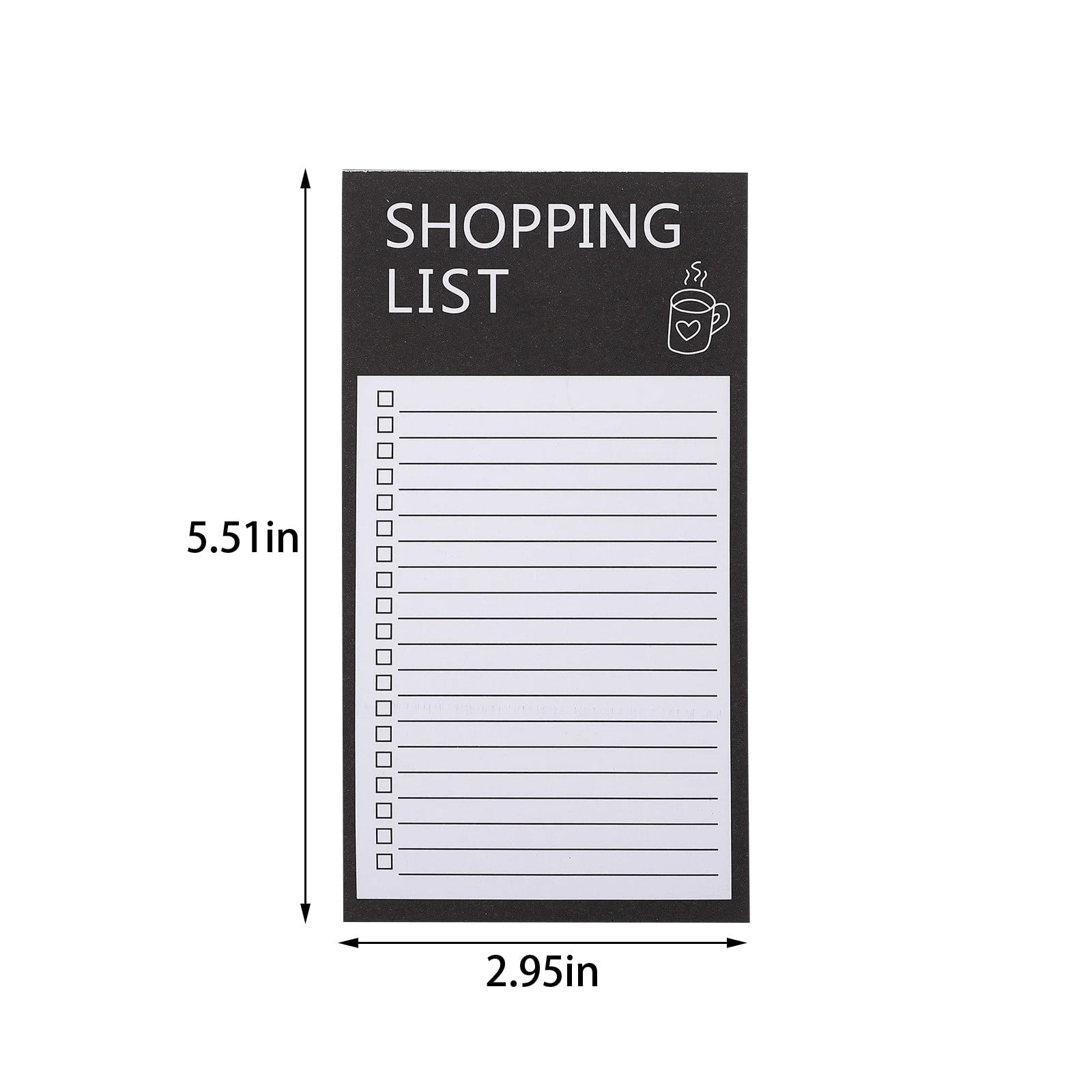 2Pcs Magnetic Note Pad for Fridge,Grocery List Magnet Pad for ...