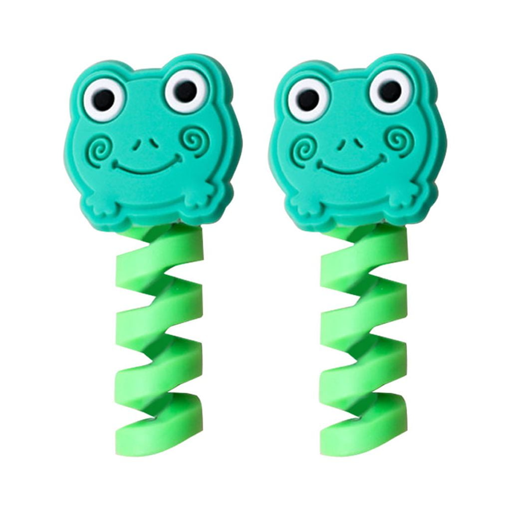 2Pcs Management Silicone USB Charger Data Cable Protector Cord Wire ...