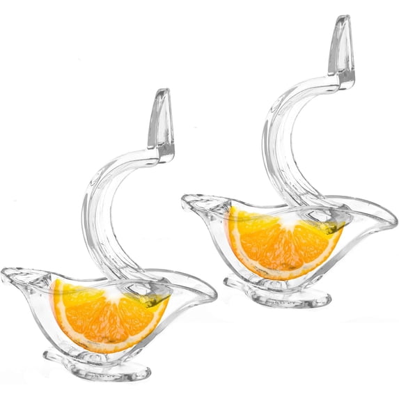 2Pcs Manual Lemon Slice Squeezer Lemon Juicer, Plastic Portable Fruit ...