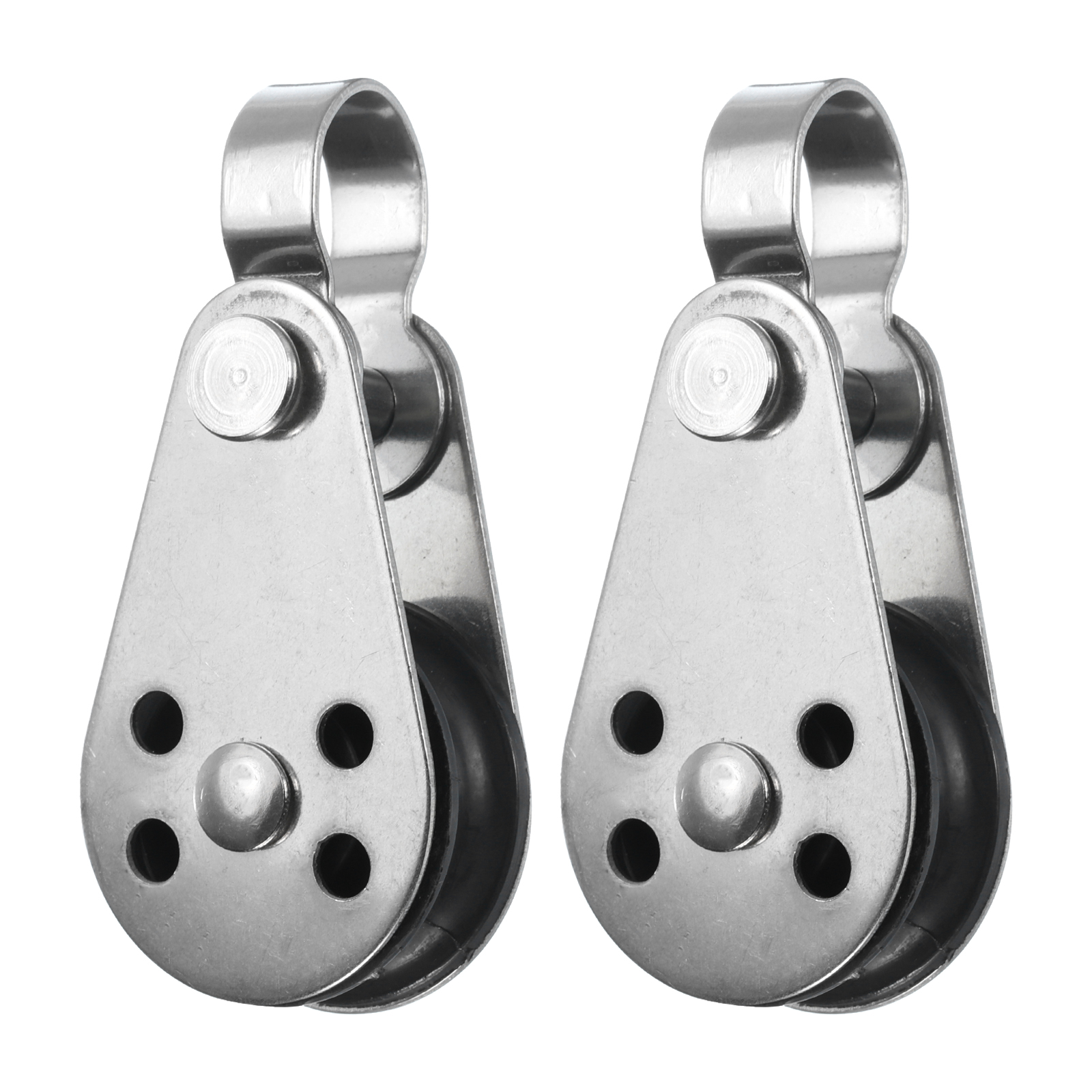 2Pcs Marine Pulley 25mm Single Pulley Block 316 Stainless Steel Nylon ...