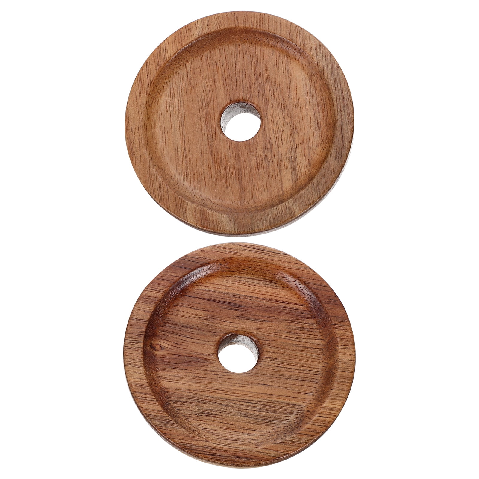 2Pcs Jars Lids Airtight Jar Covers Wooden Lids for Bottles Kitchen ...