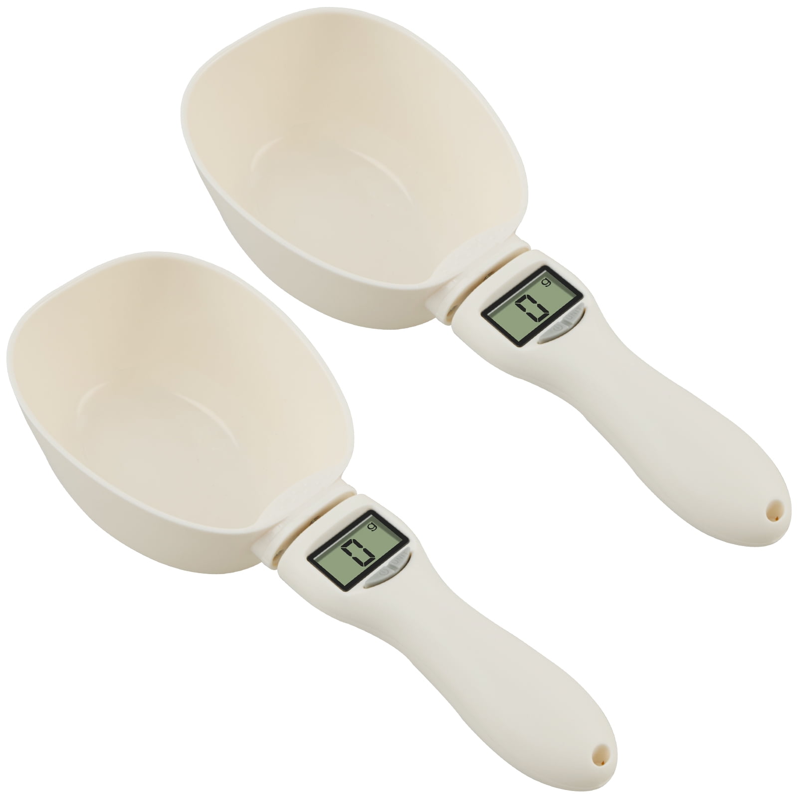 2Pcs Measuring Cups with Led Display Dog Spoon Digital Pet Food ...