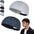 2Pcs Men's Breathable Brimless Hat Summer Style Mesh Tang, Large-Mesh ...